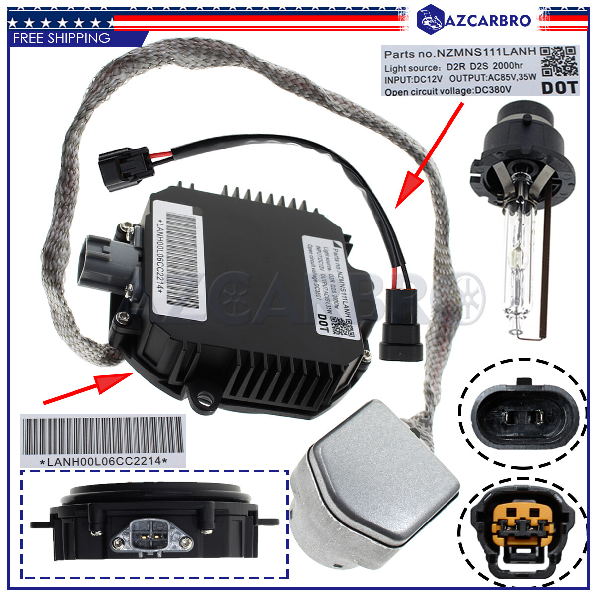 New HID Xenon Headlight Ballast W/ Igniter Bulb For Nissan Infiniti ...