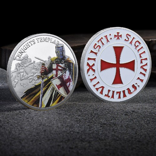 Christ Cross Knights Templar Silver Plated Collection Commemorative Coin | eBay