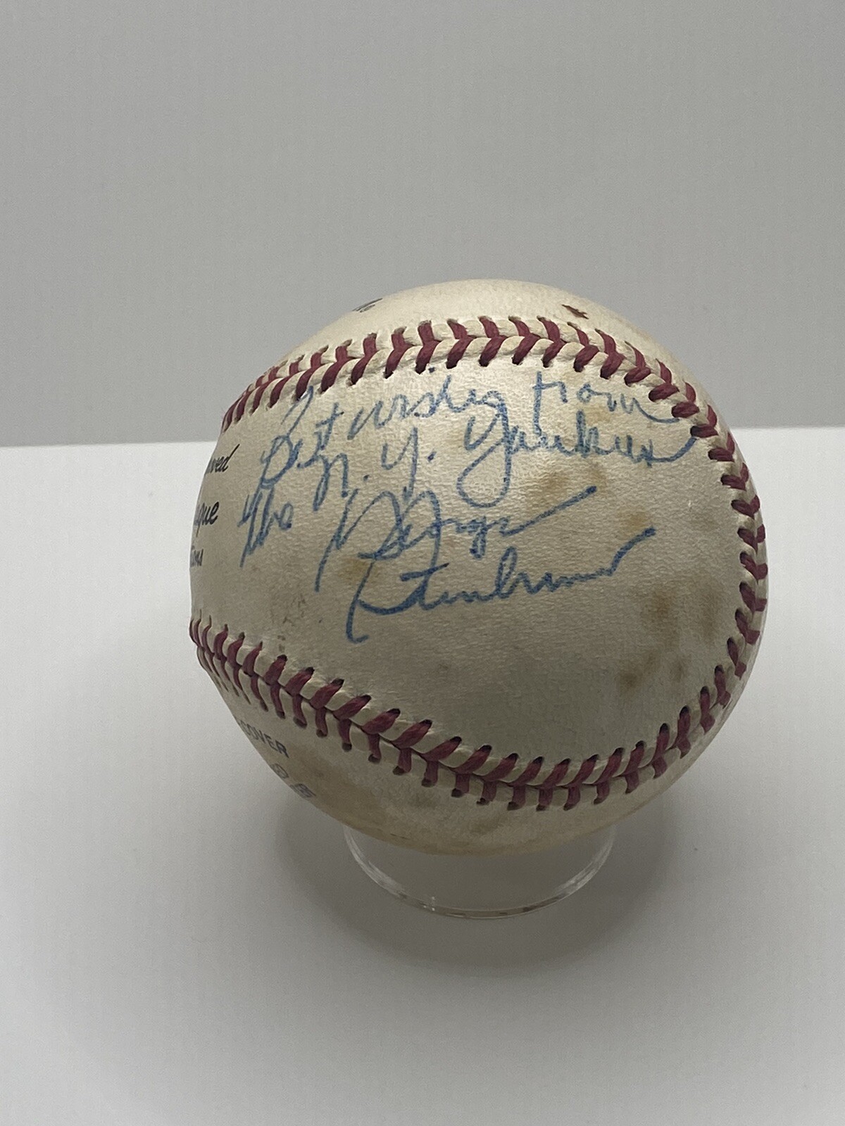 George Steinbrenner Autographed Wilson Baseball RARE INSCRIPTION JSA ...