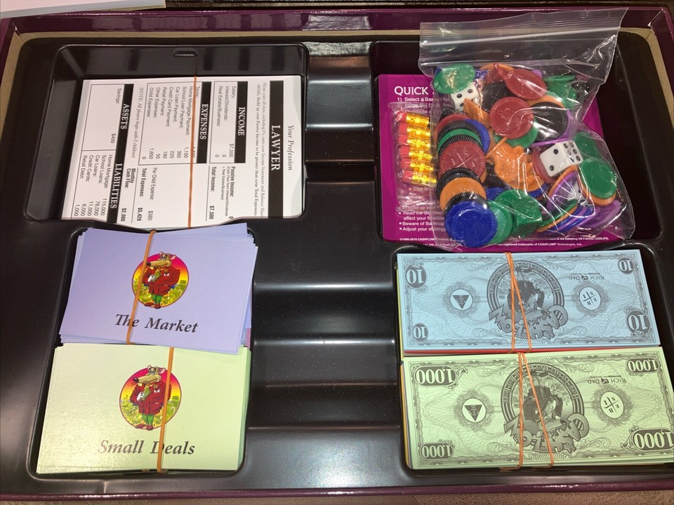 Cashflow Board Game Rich Dad Poor Dad Robert Kiyosaki Investing 101 ...