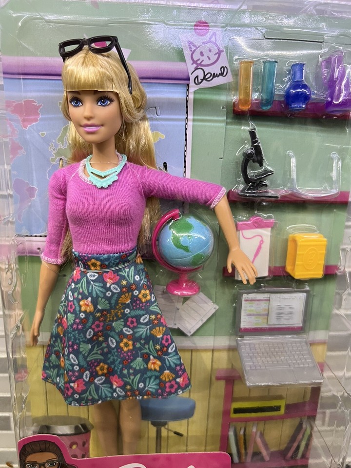 Mattel Barbie You Can Be Anything Teacher Science/Lab Doll Playset NEW ...