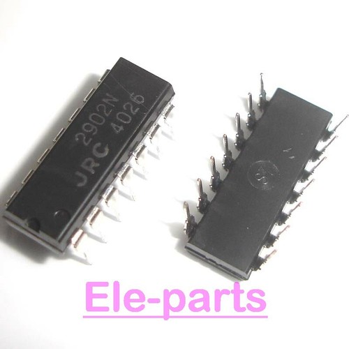 10 NJM2902N DIP14 NJM2902 2902N JRC2902 Quad Single-Supply Operational ...