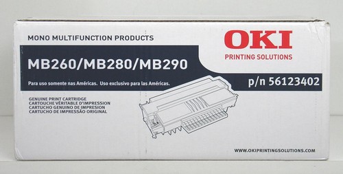 Genuine OkiData MB260 MB280 MB290 ( 56123402 ) 5.5K Oki Toner - (New Sealed) | eBay