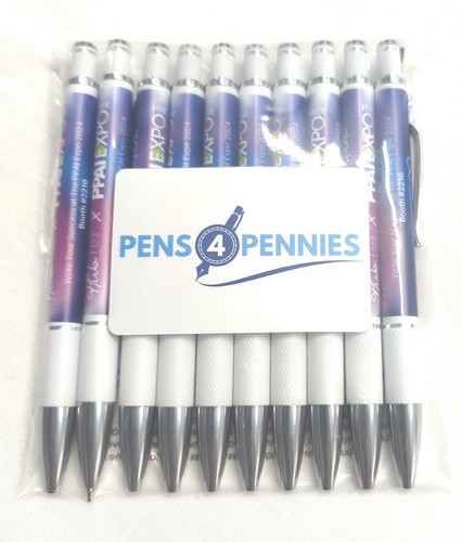 10ct Lot Executive Misprint Metal Pens ARUBA INFINITY ♾️ Hub Pen: White ...