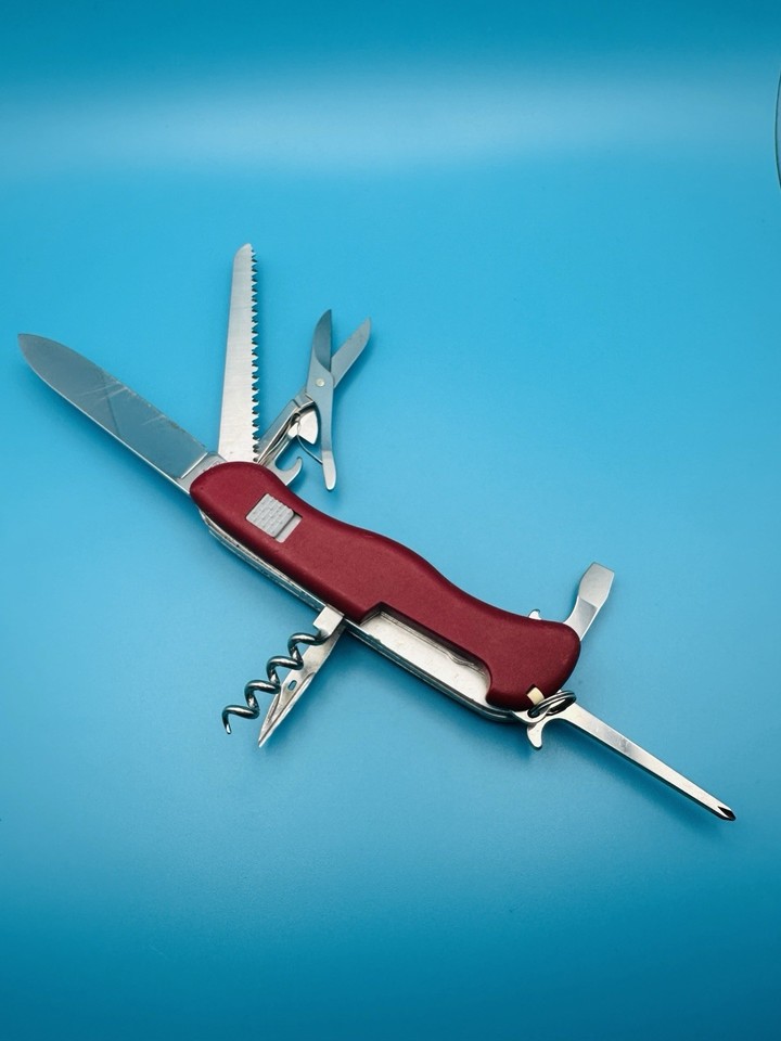 VICTORINOX Outrider Locking Blade Swiss Army Knife 111mm RED .. | eBay