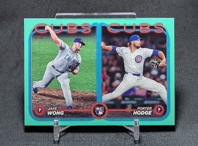 Jake Wong/Porter Hodge Aqua Rookie RC 2024 Topps Update Series Card # ...