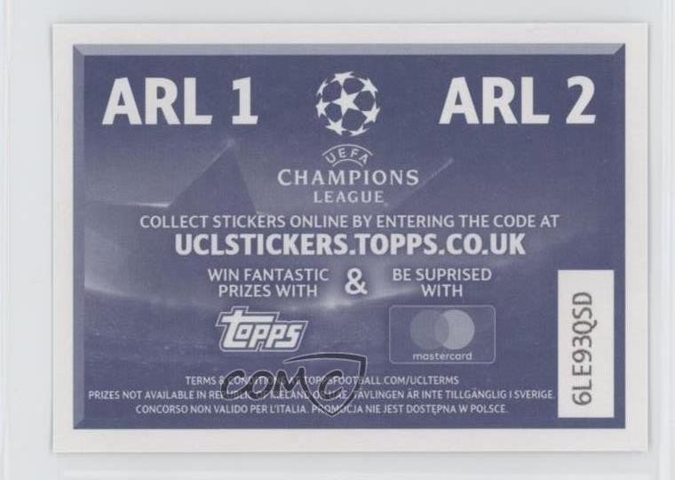 2016-17 Topps UCL Sticker Club Logo/Home Kit Arsenal FC #ARL1/2 | eBay