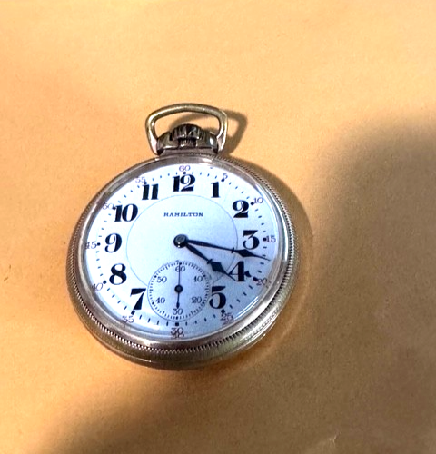 STUNNING 1921 HAMILTON 16S 21J Grade 992 POCKET WATCH RUNS GREAT GOLD ...