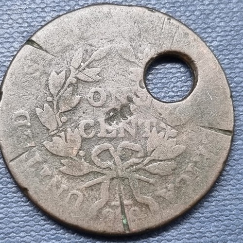 1801 Draped Bust Large Cent 1c Early Copper Coin Circulated Details ...
