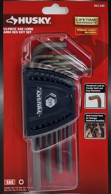 No1 Husky HLAHKS13PC SAE Long Arm Hex Key Set 13-piece for sale online ...