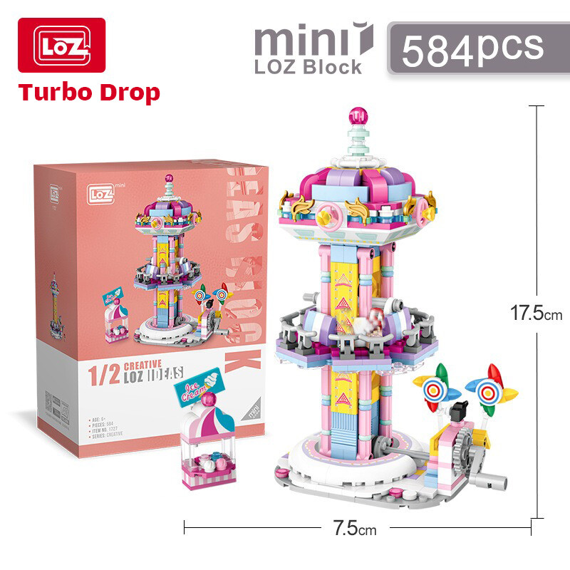 LOZ Mini Blocks Sets Food Street View Building Blocks Micro Bricks with ...