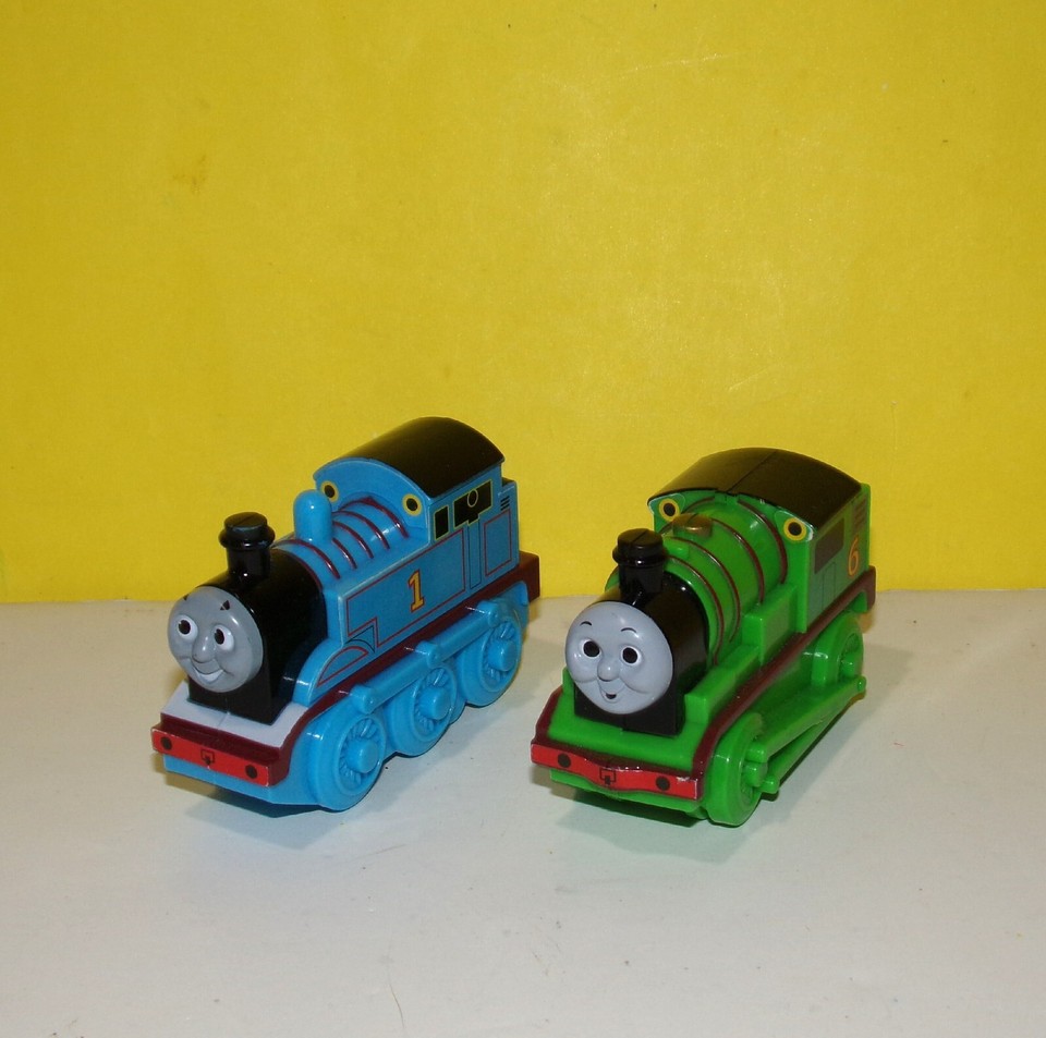 Thomas The Tank Engine 3" Long Thomas and Percy Trains Plastic Push ...