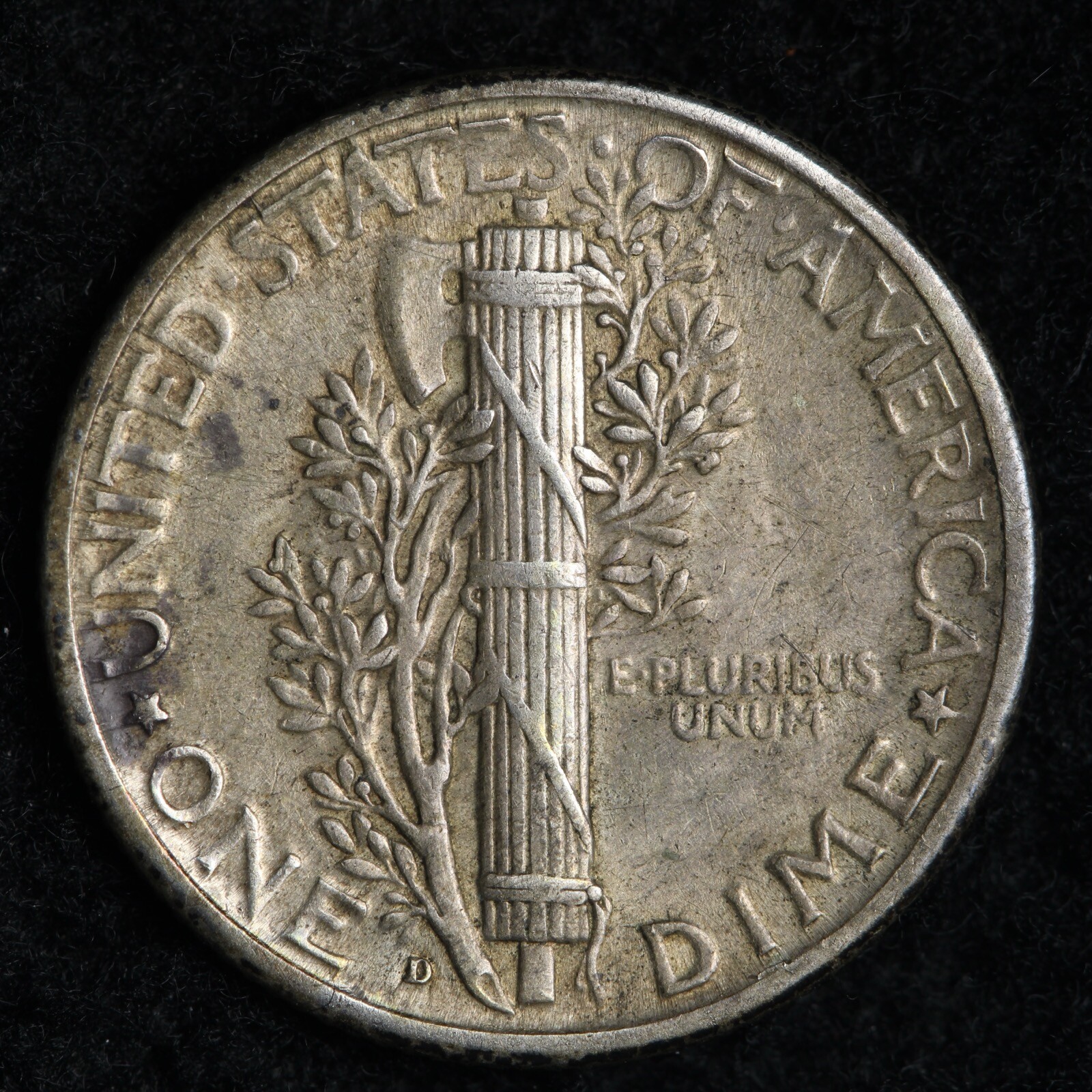 1927-D Mercury Silver Dime AU+ E356 UPS | eBay