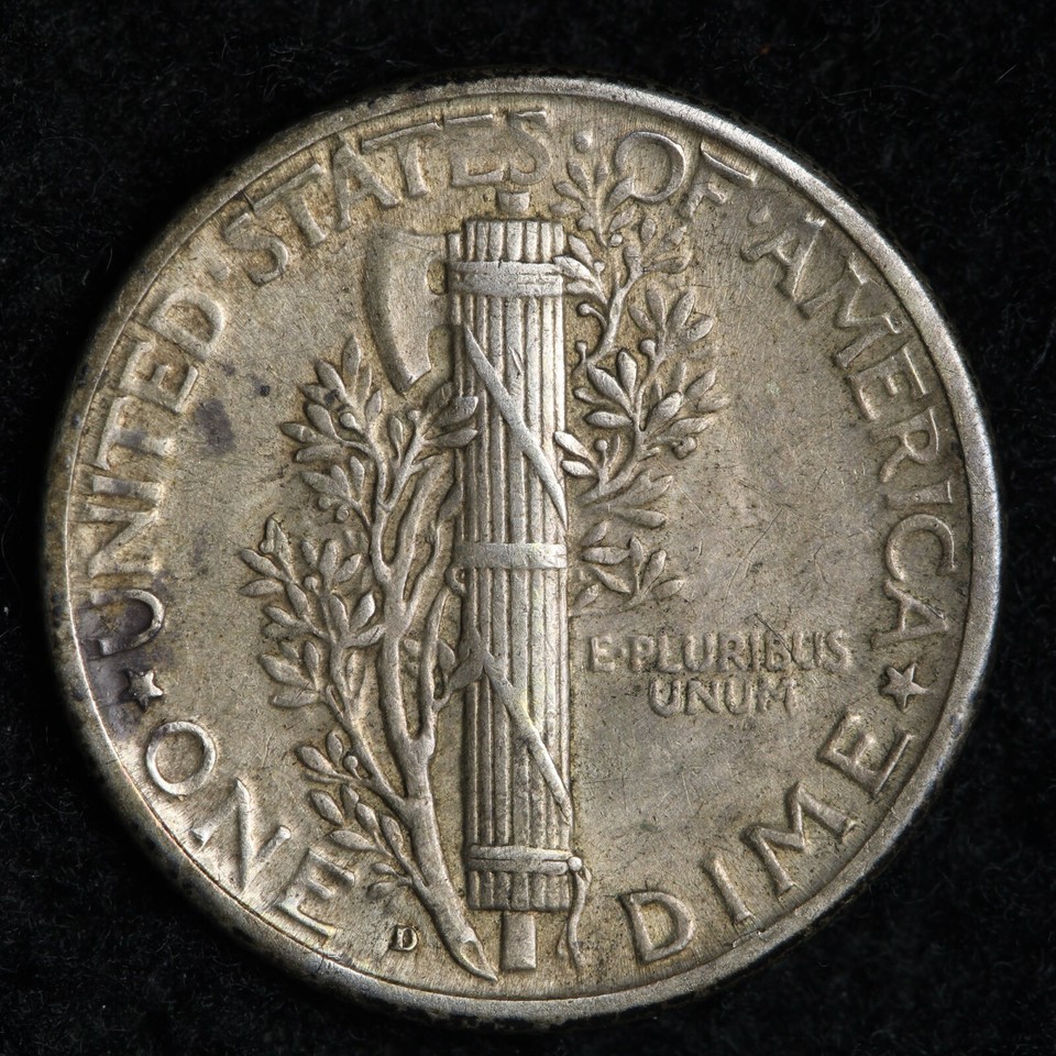 1927-D Mercury Silver Dime AU+ E356 UPS | eBay