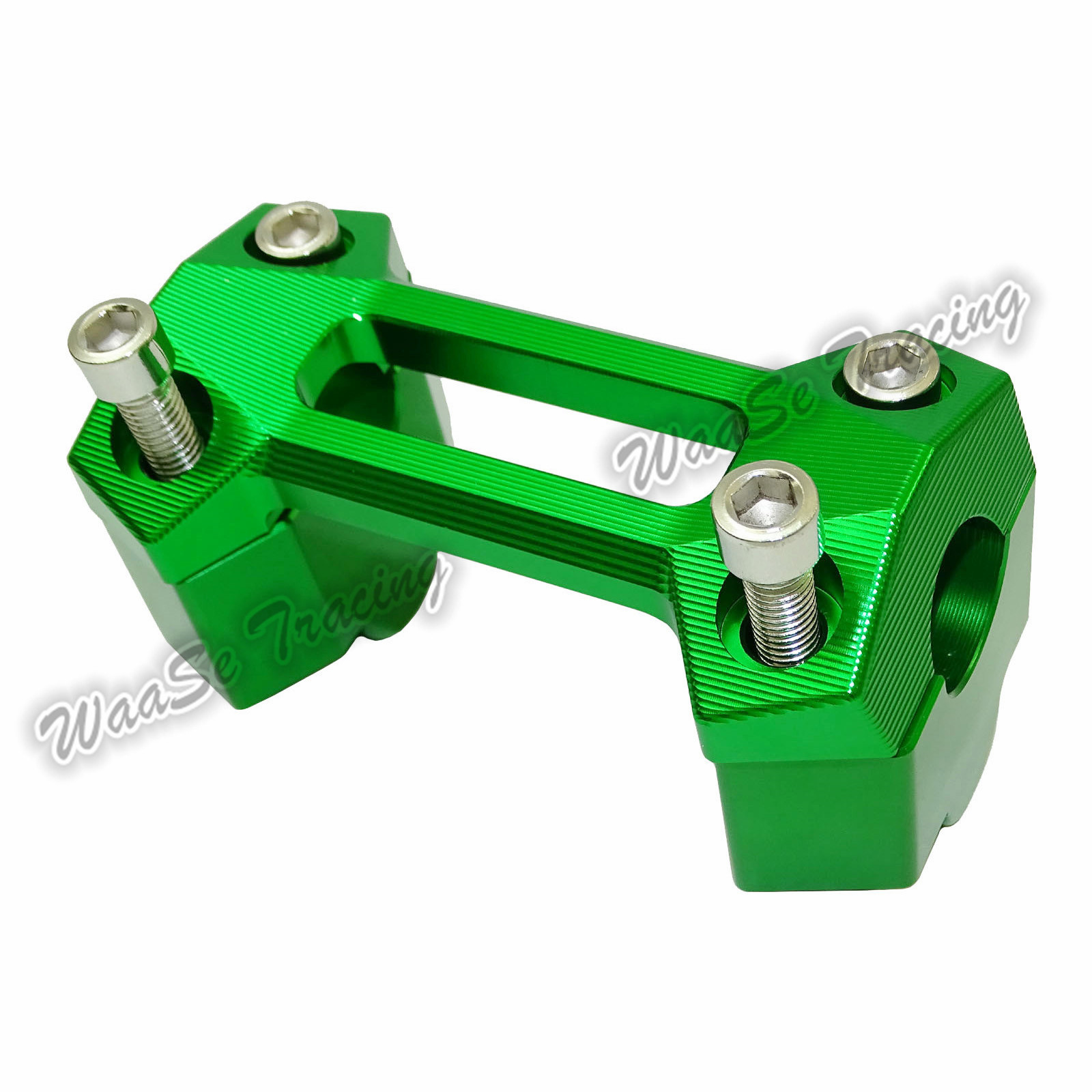 Handlebar Clamp Kit Riser Bar +30mm Green For 13-18 KAWASAKI Z250 Z300 ...