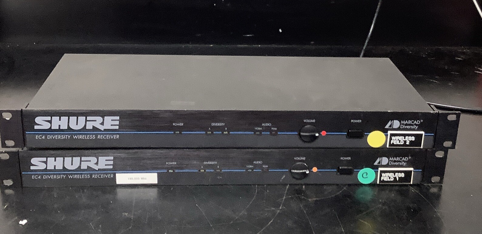 Lot Of 2 Shure EC4 Diversity Wireless Receiver EC4 | eBay