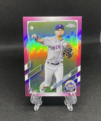 2021 Topps Chrome Andres Gimenez Pink Refractor Rookie #88 New York ...