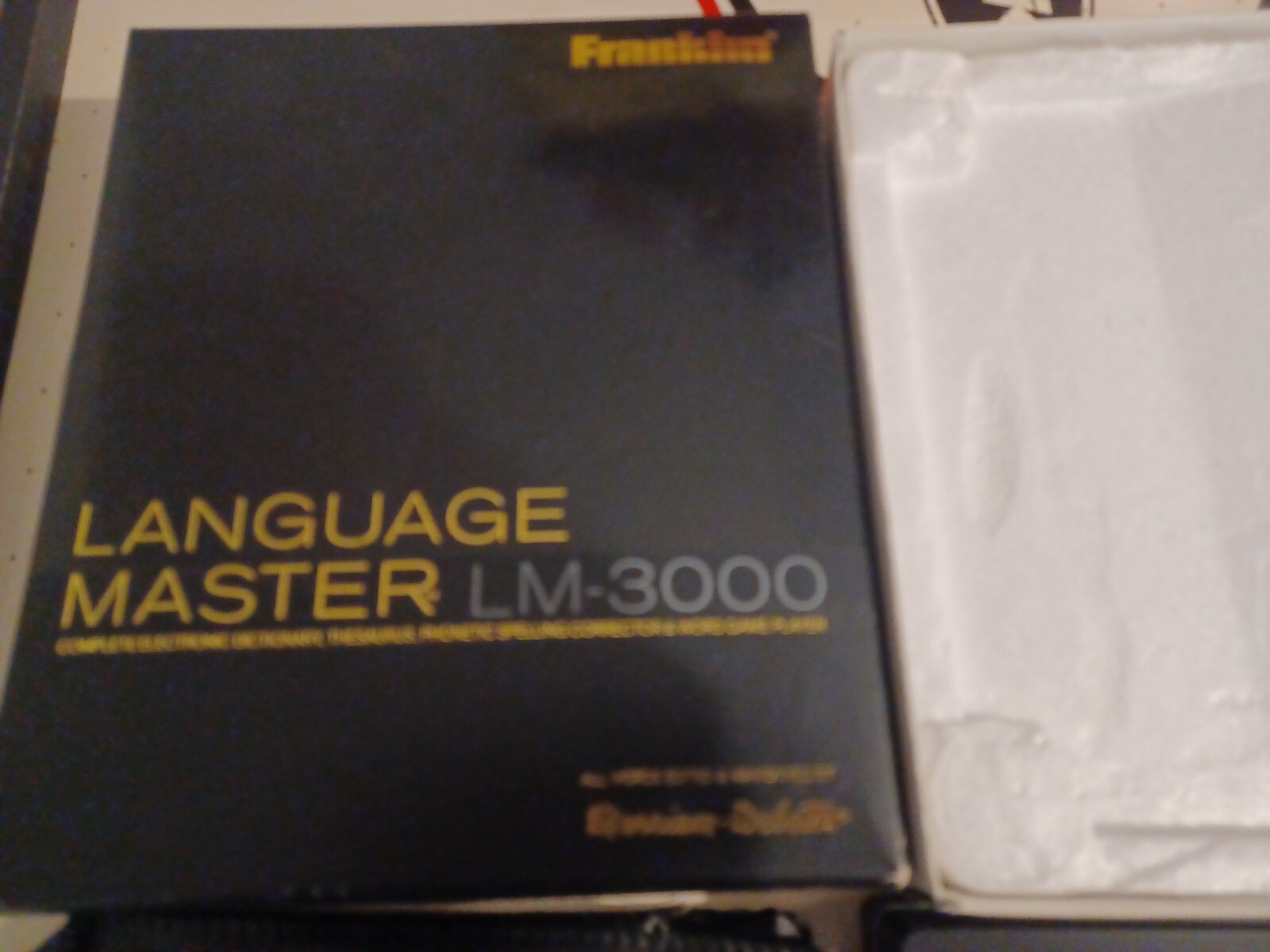 Franklin Language Master LM-3000 Electronic Dictionary Thesaurus Case ...