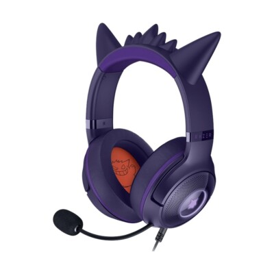 New Razer x Pokémon Gengar Kraken V2 Wired Headset Headphone Limited ...