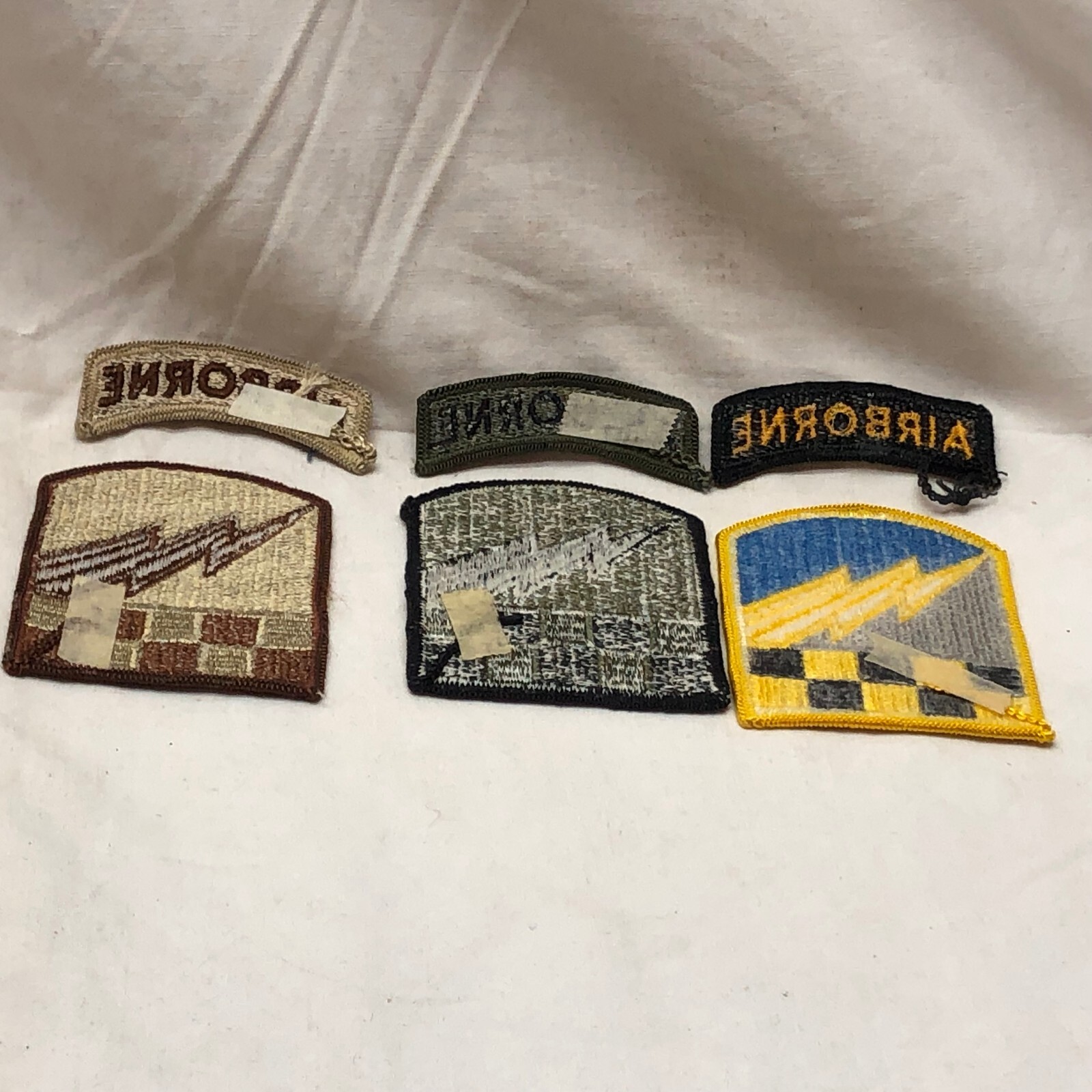 Military Patch Badge lot (6) 525th Intel Brigade Airborne w/ tab ...