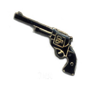 Gun Six Shooter Long Barrel Lapel Hat Pins Western Gun Pin FAST USA ...