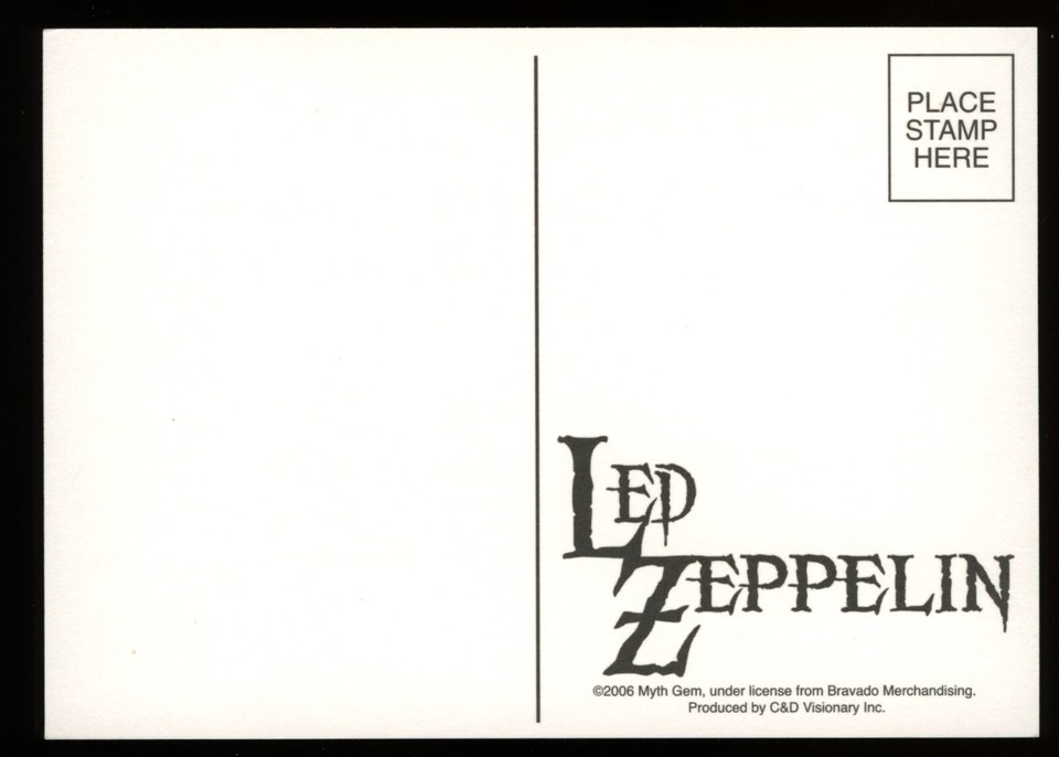 Led Zeppelin Popular Rock Music Postcard | eBay