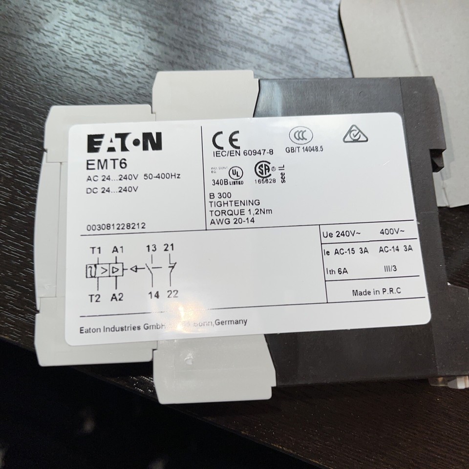 EMT6. THERMISTOR MOTOR PROTECTION RELAY 24-240AC/DC. EATON-MOELLER | eBay