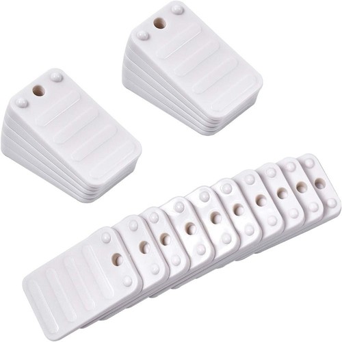 12 PCS Plastic Leveler White Furniture Levelers Toilet Shims, Doors ...