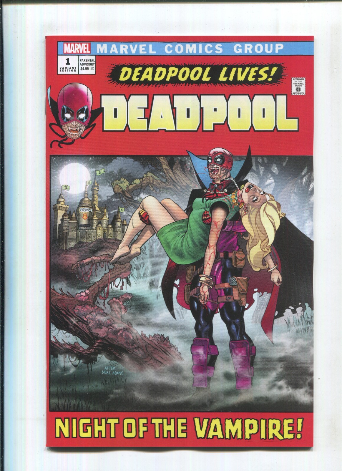 DEADPOOL #1 - JAVIER GARRON "VAMPIRE" VARIANT COVER - MARVEL COMICS ...