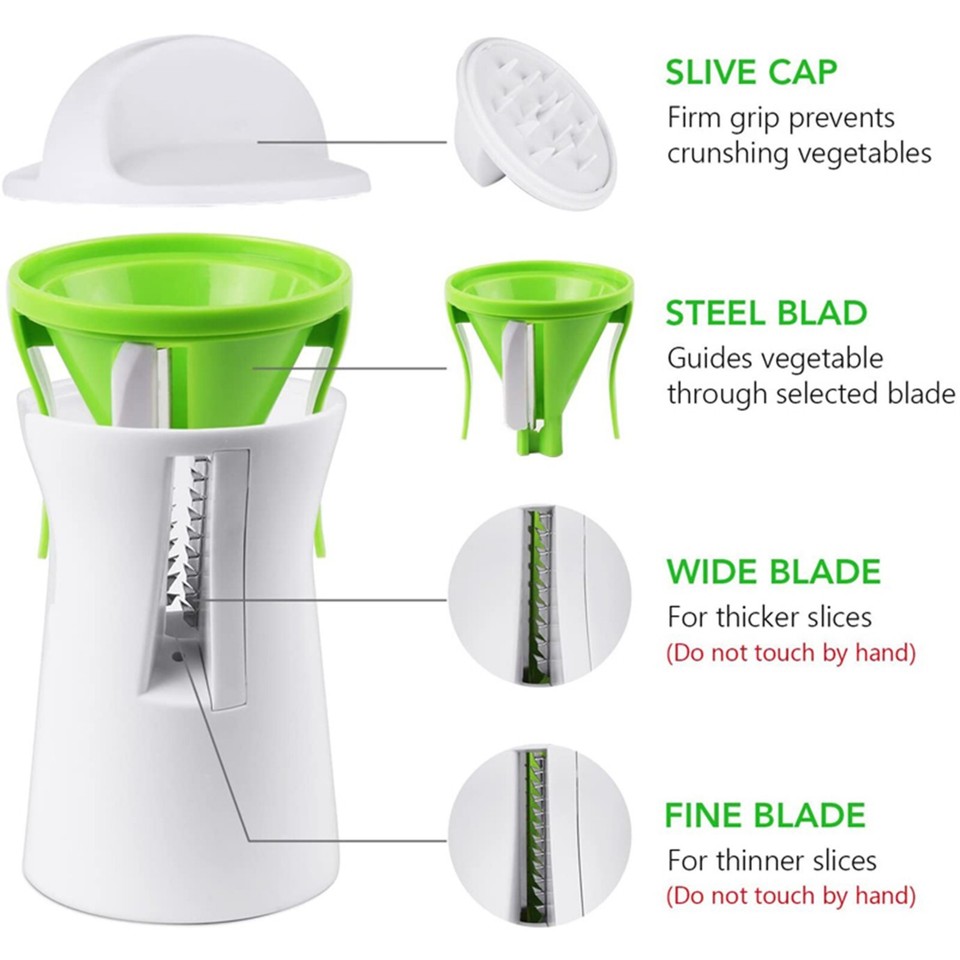 Spiral Slicer Spiralizer Vegetable Cutter Zucchini Pasta Noodle ...
