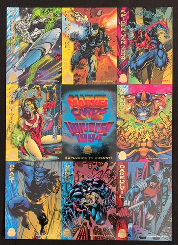1994 Fleer Marvel Universe Uncut Promo Sheet Venom Daredevil Spider-Man 2000 | eBay