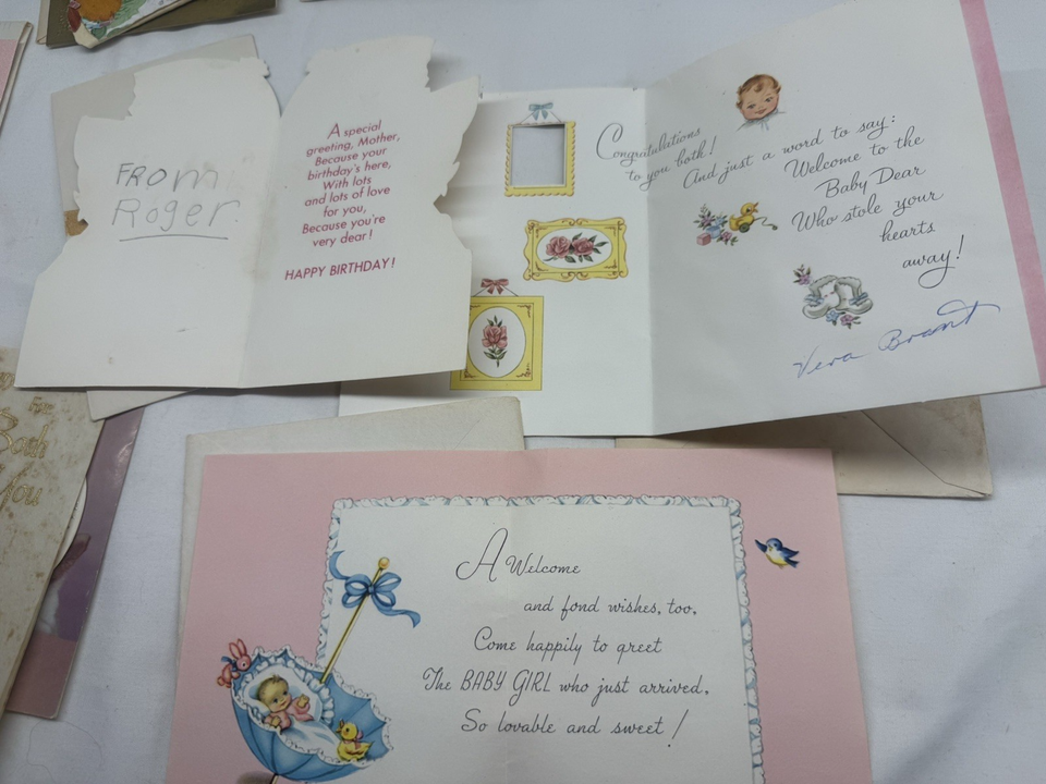 1950-60's Greeting Cards Unique; Used, Lot of 15 | eBay