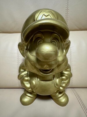 Super Mario Gold Statue Nintendo entertainment Store display Japan | eBay