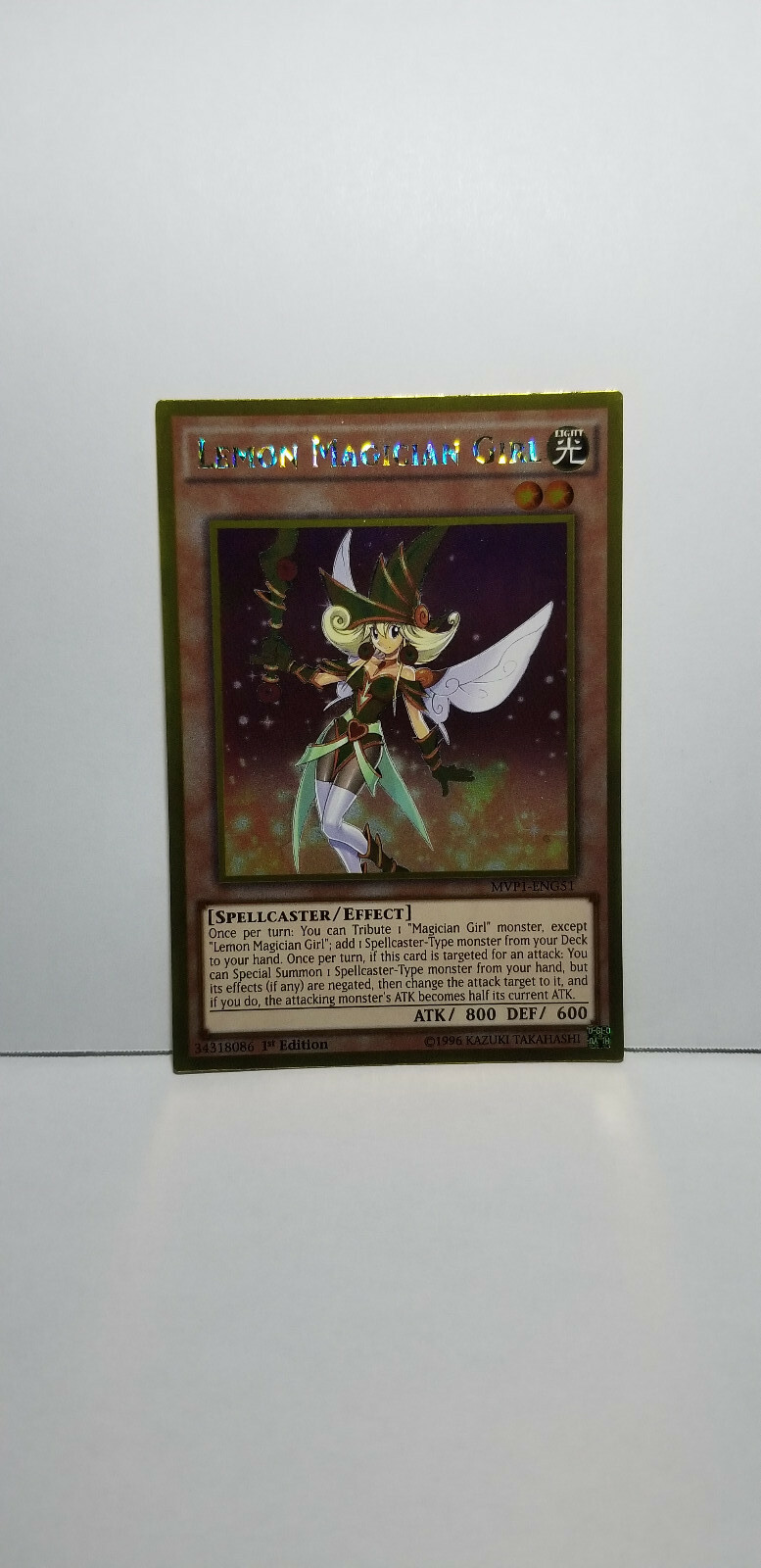 Yu-Gi-Oh Lemon Magician Girl MVP1-ENG51 Gold Ultra Rare 1st Edition NM ...