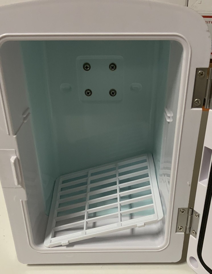 🧷 CHEFMAN Portable Mirrored Personal Fridge - White, 4liter 🆕 As Shown ...