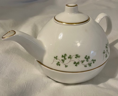 Stackable 3 Piece Irish Tea Set Ceramic Porcelain Nesting Tea Pot With ...