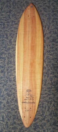 NOS CUSTOM DAN DENGLER LONGBOARDS 39" PINTAIL RAW CRUISER LONGBOARD ...