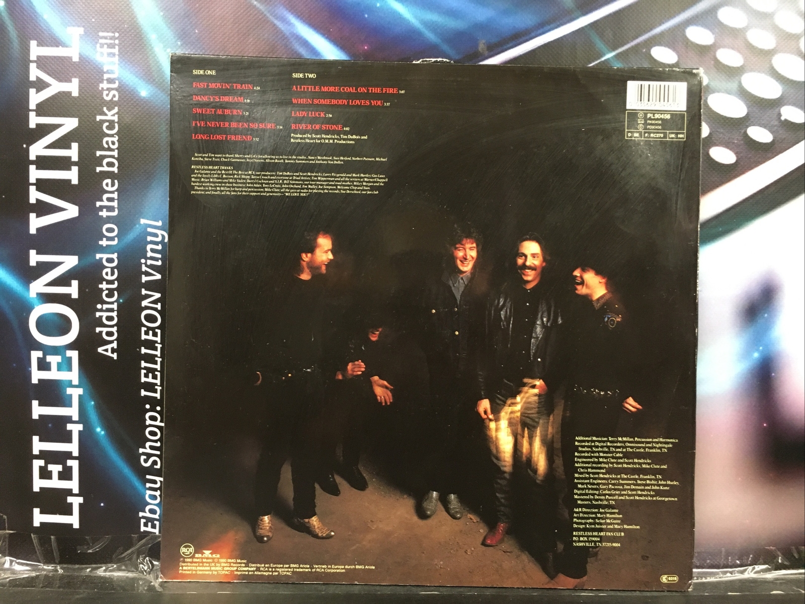 Restless Heart Fast Movin’ Train LP Album Vinyl Record PL90456 A1/B1 ...