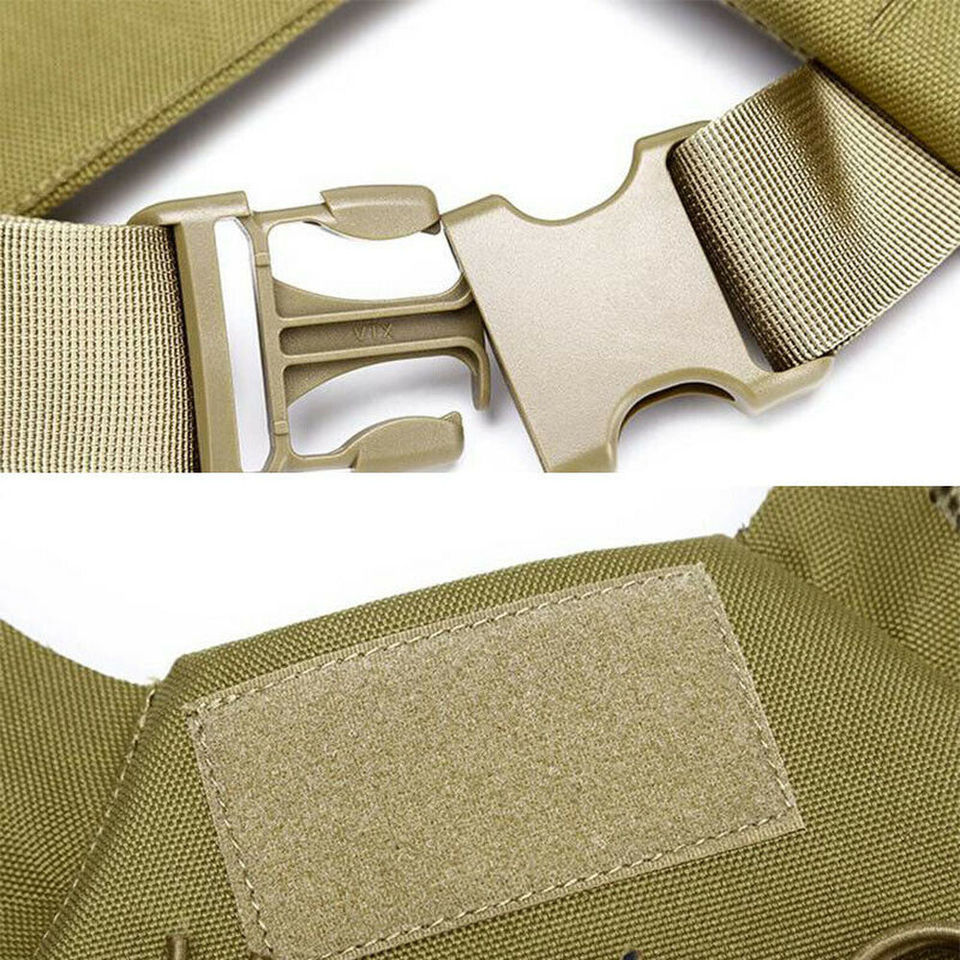 Outdoor CS Tactical Molle Protective Vest for Kids Airsoft Combat Plate ...