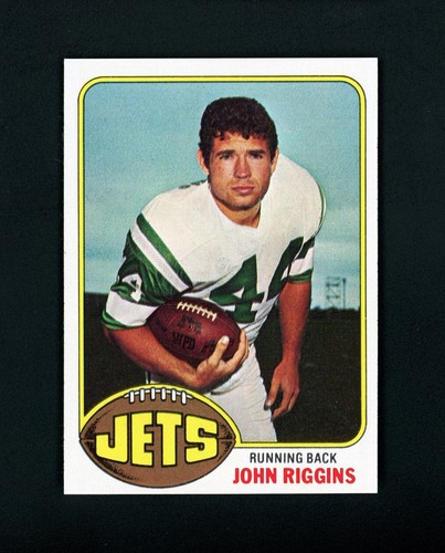 John Riggins 1976 Topps (HOF) NY Jets #305 MINT | eBay