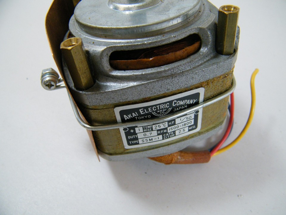AKAI 3000D REEL TO REEL ELECTRIC CO TOKYO MOTOR TYPE SSM-11 100V 50 / ...