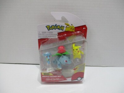 Pokemon Battle Figure Set Horsea Ivysaur Pikachu 3 Action Figures New ...
