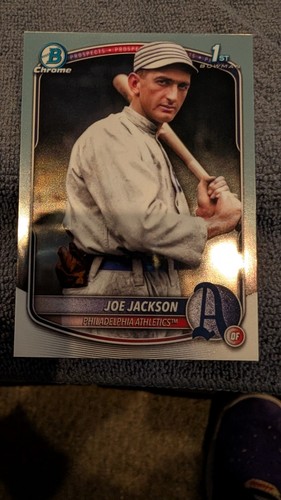 2025 Bowman Chrome Shoeless Joe Jackson 1st Licensed Card SSP Very Rare... | eBay