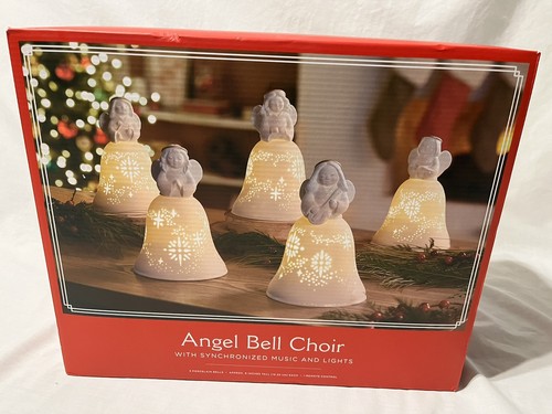 Hallmark Angel Bell Choir Synchronized Music Light Show Colors Songs ...