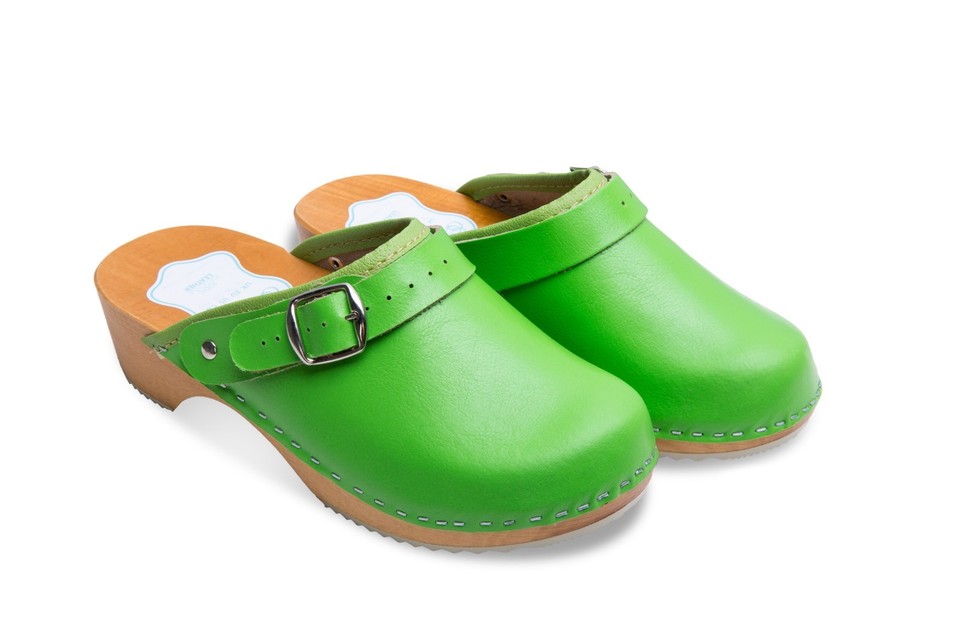 UNIQUE HAND MADE CLOG WOODEN SOLE - GENUINE LEATHER D4 | eBay UK