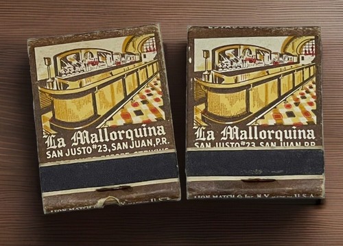 Vtg Matchbook La Mallorquina San Juan, Puerto Rico Lion Match Made USA ...