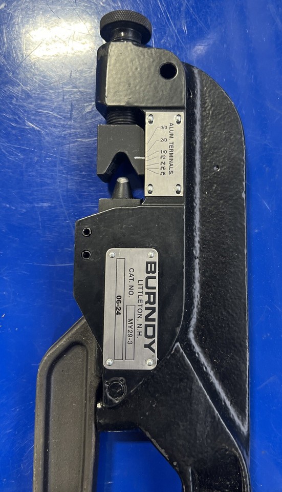 Burndy Dieless Crimper 8 to 250 KCMIL MY29-3 NEW | eBay