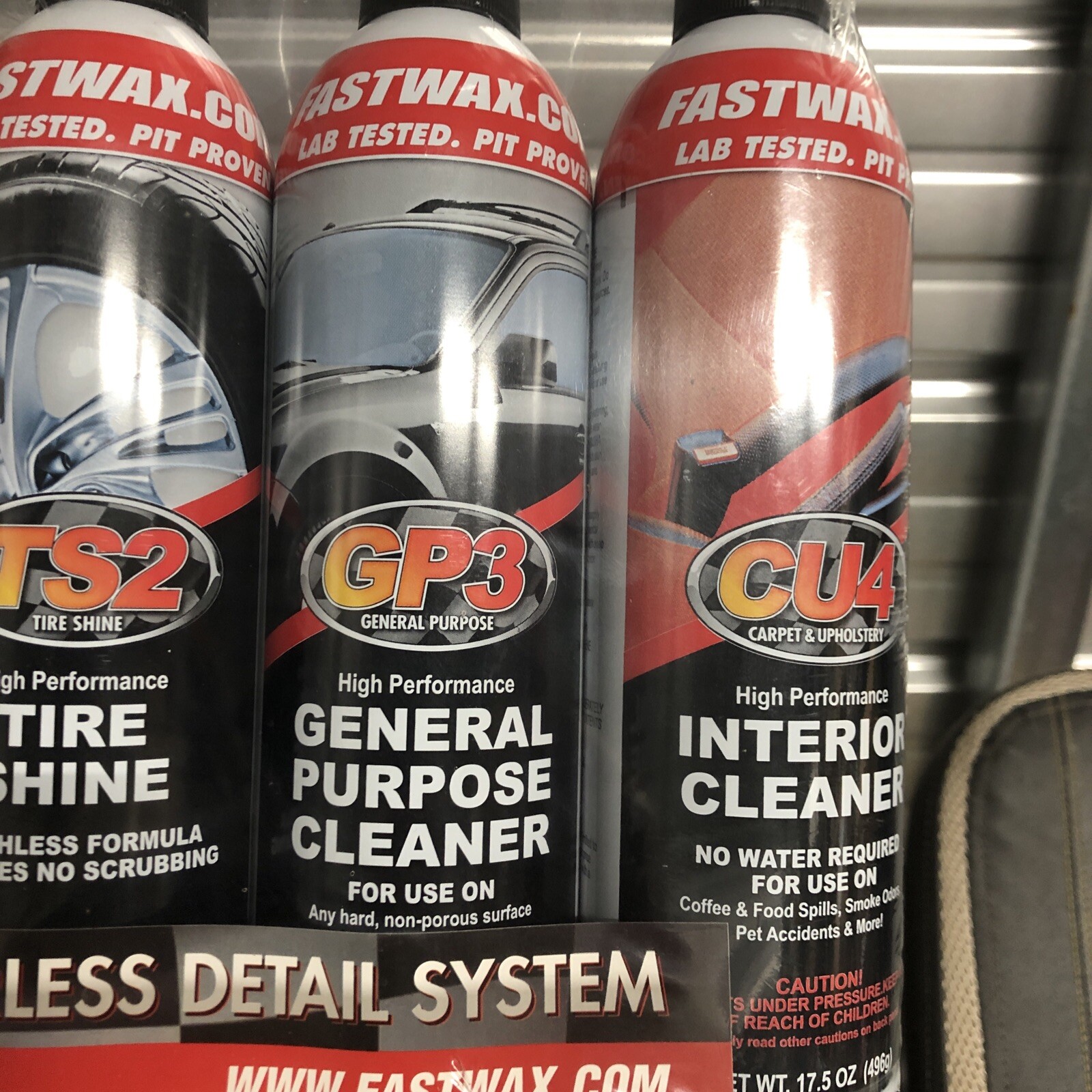 d156) 4 Pack RGS Labs Waterless Detail System Wash Fast Wax FW1 TS2 GP3 ...