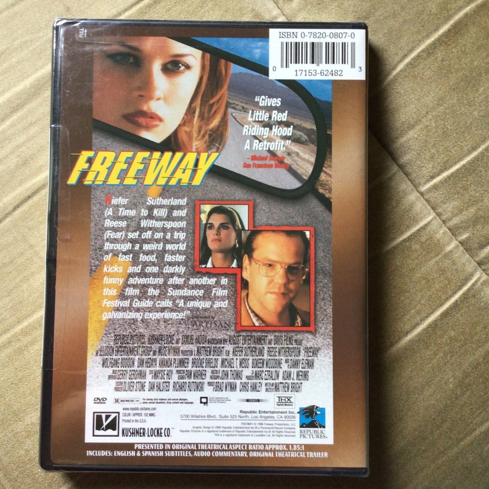 Freeway (DVD, 1997) Sutherland, Witherspoon (factory Sealed) 17153624823 | eBay