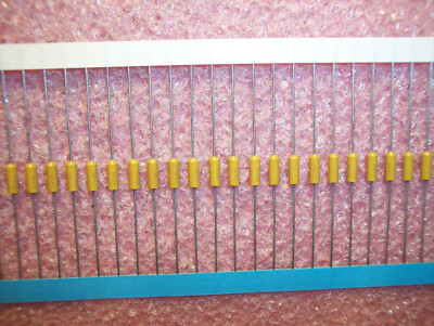 QTY (50) 1.2uf 35V 10% AXIAL "BULLET" TANTALUM CAPACITORS ...